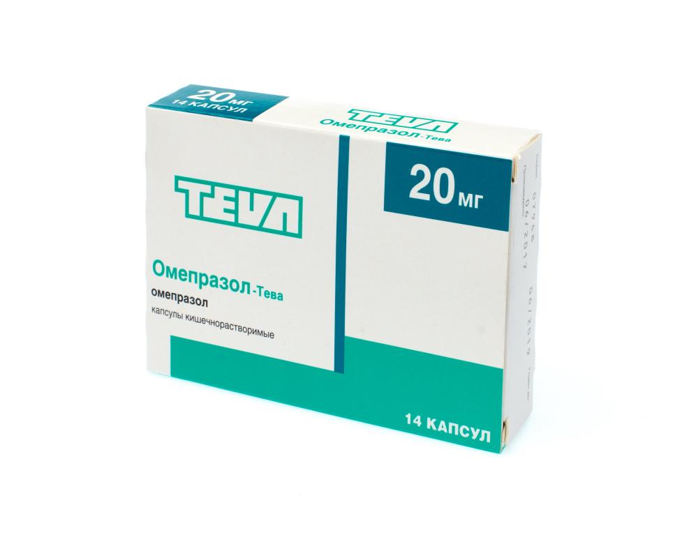 Омепразол Тева капсулы 20мг №14 купить в Подольске по цене от 58 рублей