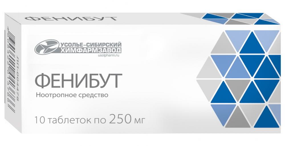 Фенибут таблетки 250мг №10 купить в Москве по цене от 71 рублей