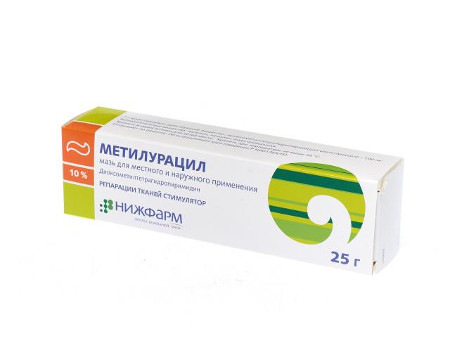 Метилурацил Нижфарм мазь 10% 25г купить в Санкт-Петербурге по цене от ...