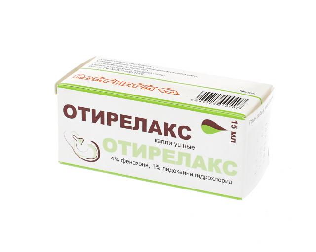 Отирелакс капли ушные 15мл купить в Москве по цене от 386 рублей