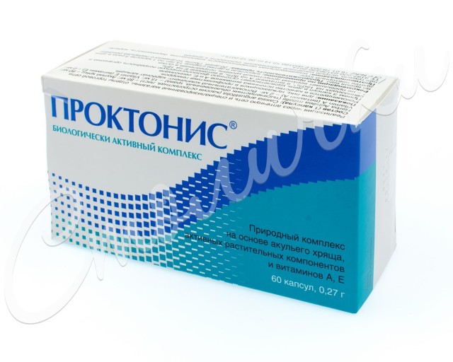 Проктонис капсулы 0,27г №60 купить в Москве по цене от 408 рублей