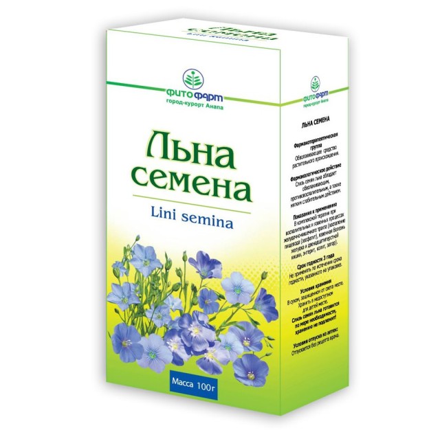 Льна семена 100г Фитофарм купить в Москве по цене от 84 рублей