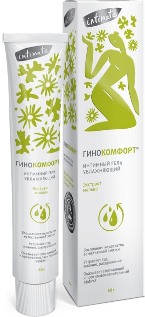 Гинокомфорт гель для интимной гигиены увлажняющий мальва 50г купить в ...